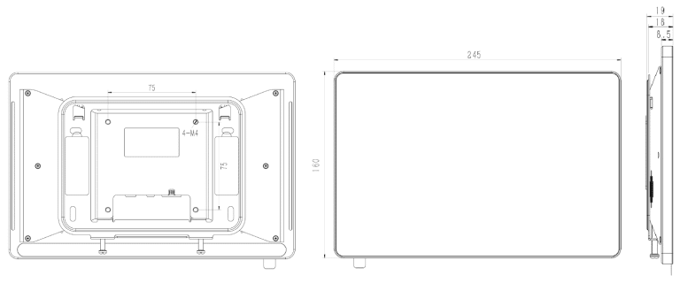 Milesight DS7610 LoRaWAN® IoT Display | B Meters UK
